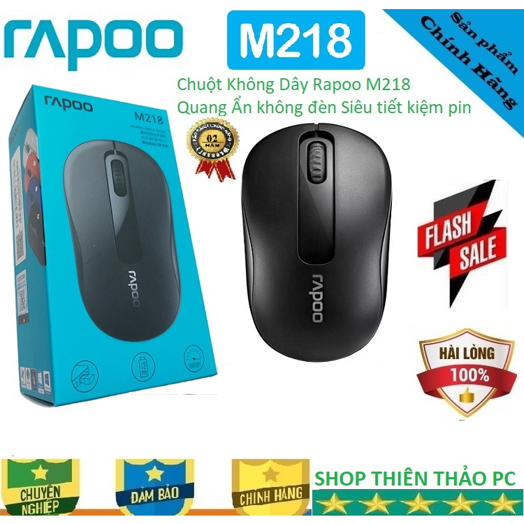 Chuột Laser Không Dây Rapo M218 Cao Cấp Siêu Nhạy Không Đèn , Tiết Kiệm ...