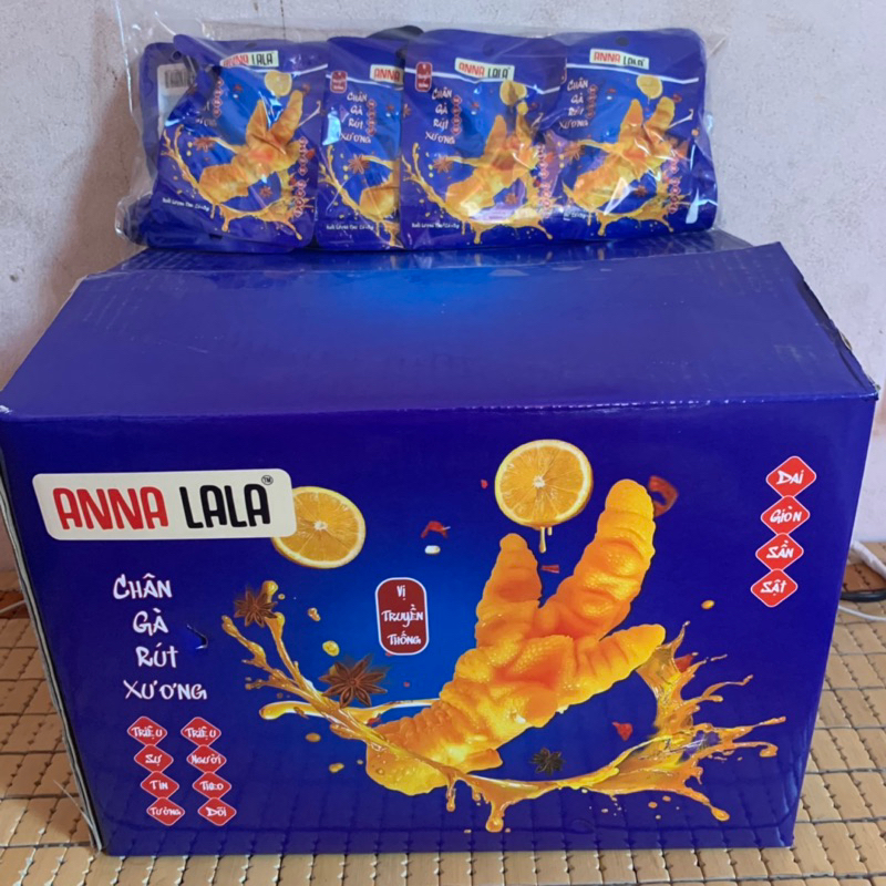 Sỉ Một Thùng Chân gà Rút Xương Anna lala ( 1 thùng 10 bịch x 200 chiếc ...