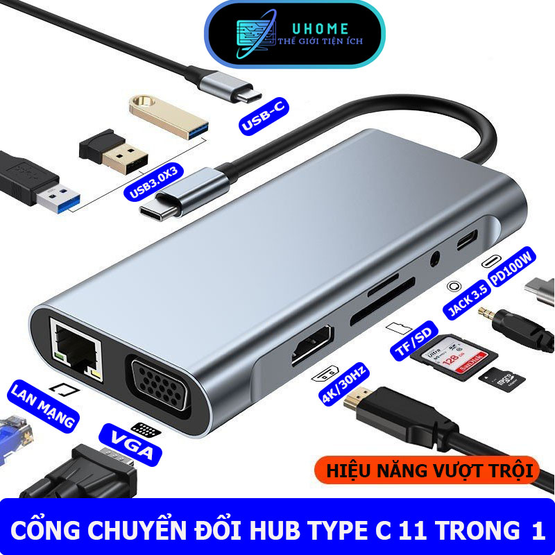 HUB Type C và HUB USB 3.0 - Cổng chuyển đổi HUB USB Type-C - USB 3.0 to ...