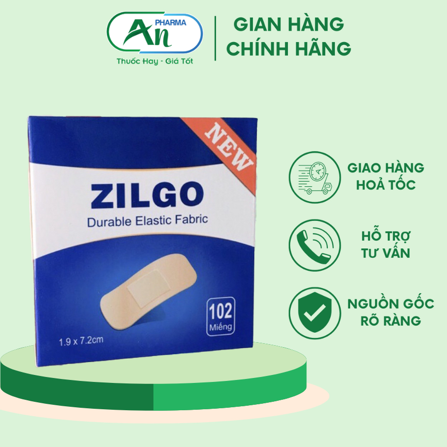 Băng cá nhân ZILGO hộp 102 miếng bản nhỏ 1.9x7.2cm | Shopee Việt Nam