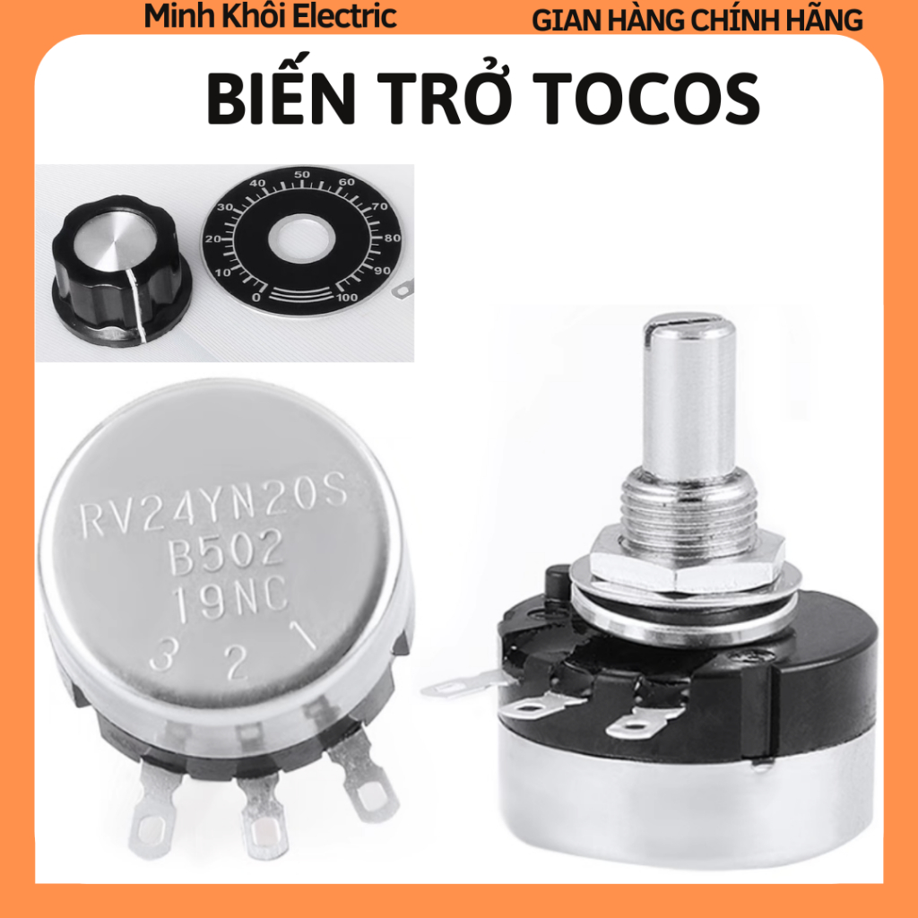 Biến trở tocos,biến trở xoay chiết áp tocos RV24YN 20S,triết áp tocos ...