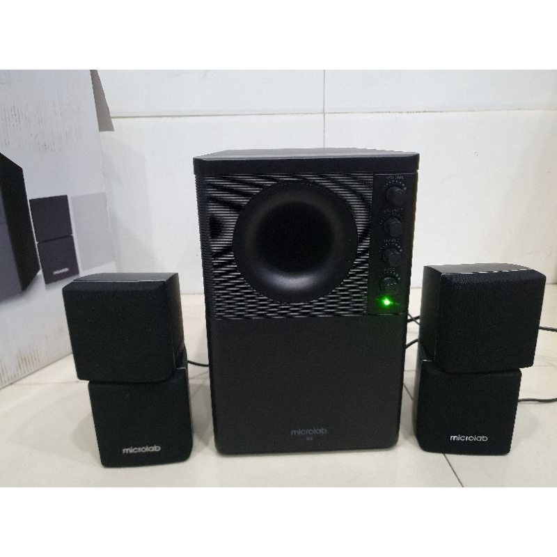 Loa vi tính Microlab X2 2.1 đã qua sử dụng kèm jack kết nối | Shopee Việt Nam