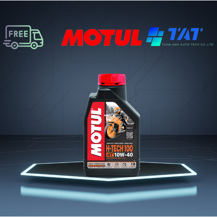 [HOT] Dầu nhớt xe máy MOTUL H-TECH 100 4T 10W40 CHÍNH HÃNG (1L ...
