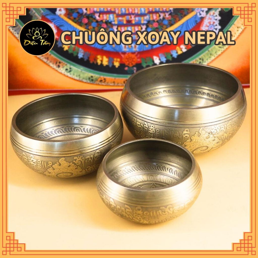 Chuông xoay Tây Tạng, chiếc bát biết hát - Singing Bowl chuông vàng ...