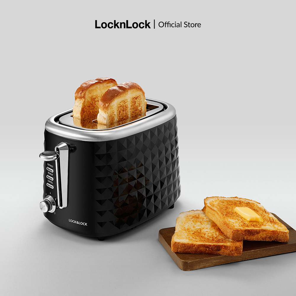 Máy nướng bánh mì Lock&Lock Toaster màu đen EJB222BLK | Shopee Việt Nam