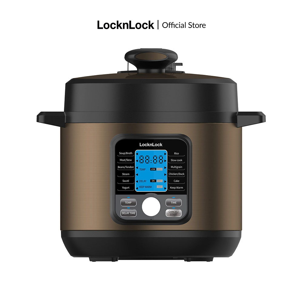 Nồi Áp Suất Điện Tử Đa Năng Lock&Lock Pressure Cooker 6L Màu Đen ...