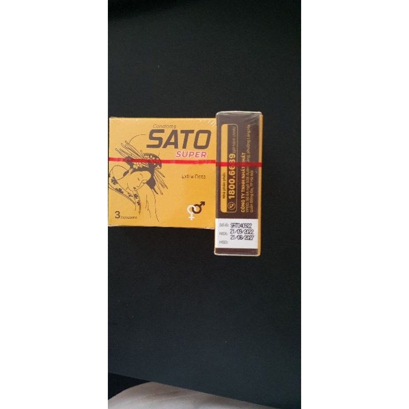 Bao cao su SATO hộp 3 cái | Shopee Việt Nam
