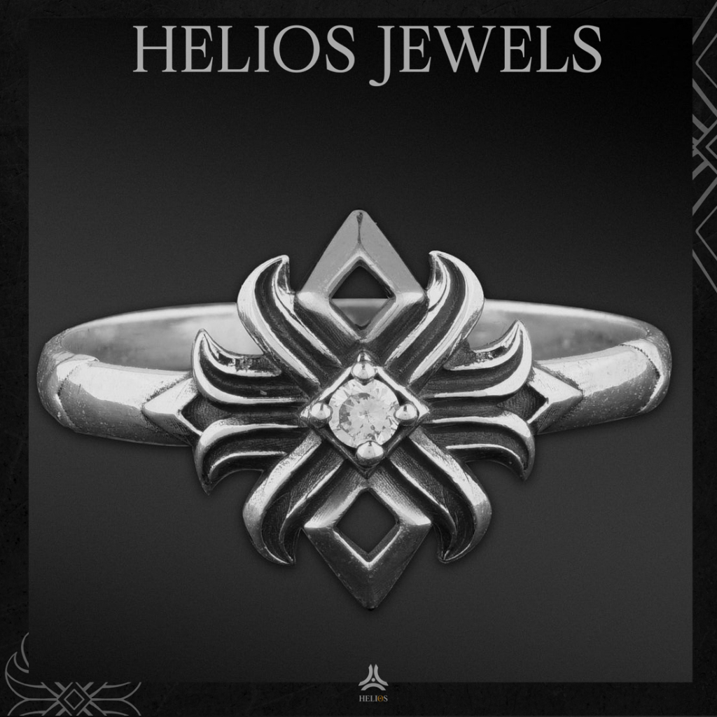 Nhẫn Bạc S925 BANI LOTUS RING Helios Silver Original đá trắng | Shopee Việt Nam