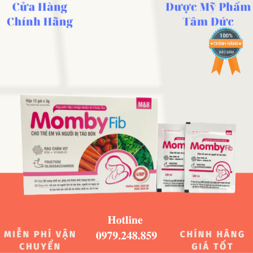 Cốm MOMBYFIB - MOMBY FIB Hồng Chống Táo Bón Cho Mẹ Và Bé ( Hộp 12 Gói ...