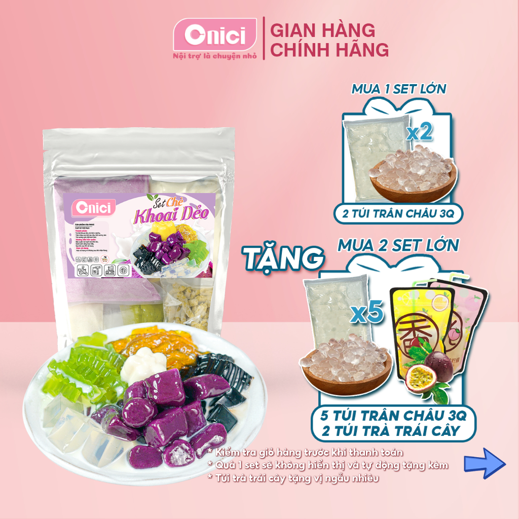 Set chè khoai dẻo Bếp Của Mẹ ONICI nguyên liệu nấu 20-25 chén | Shopee Việt Nam