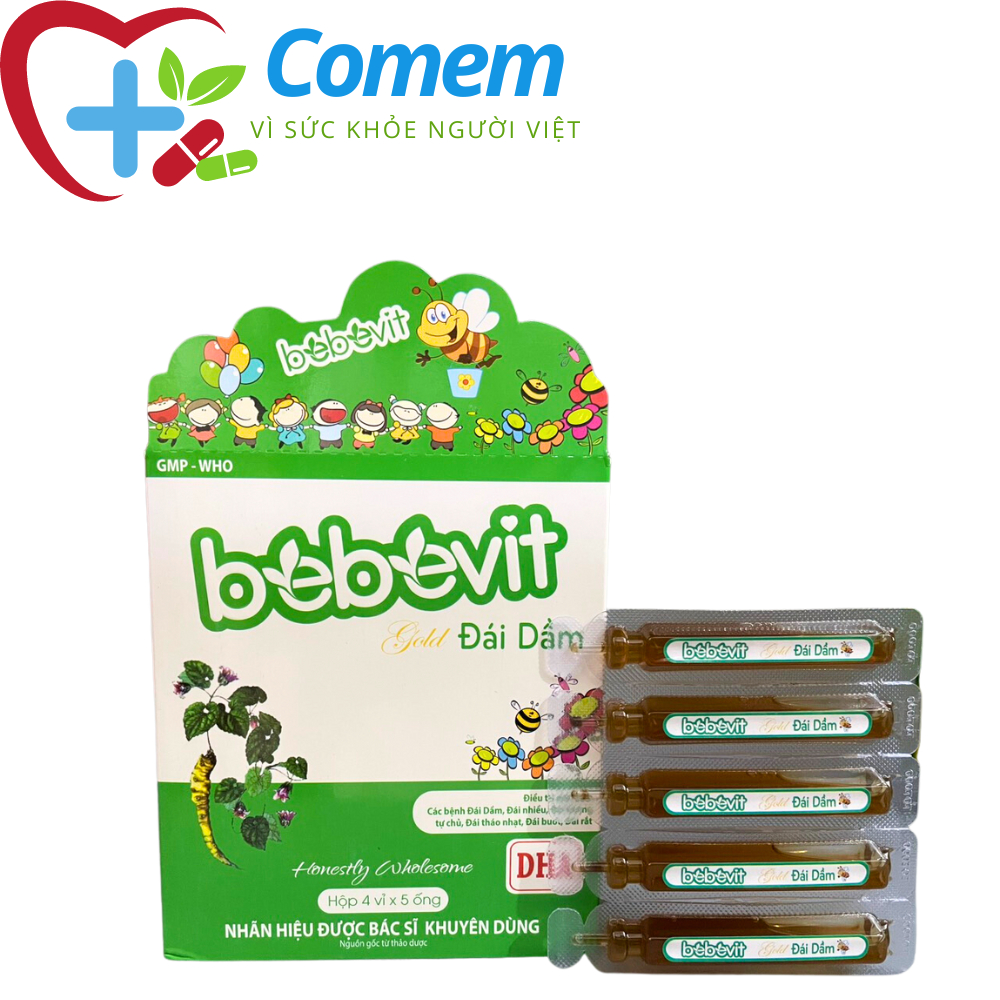 Bebevit Gold Đái Dầm - Hỗ trợ giảm các triệu chứng tiểu đêm - Hộp 20 ...