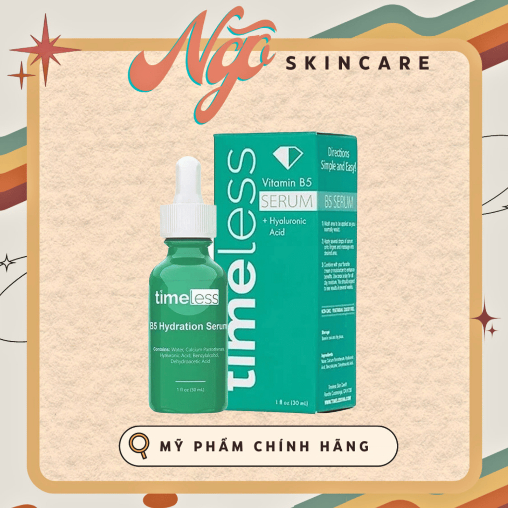 Tinh Chất Cấp Nước, Phục Hồi Da Timeless Vitamin B5 Hyaluronic Acid - 30ml | Shopee Việt Nam