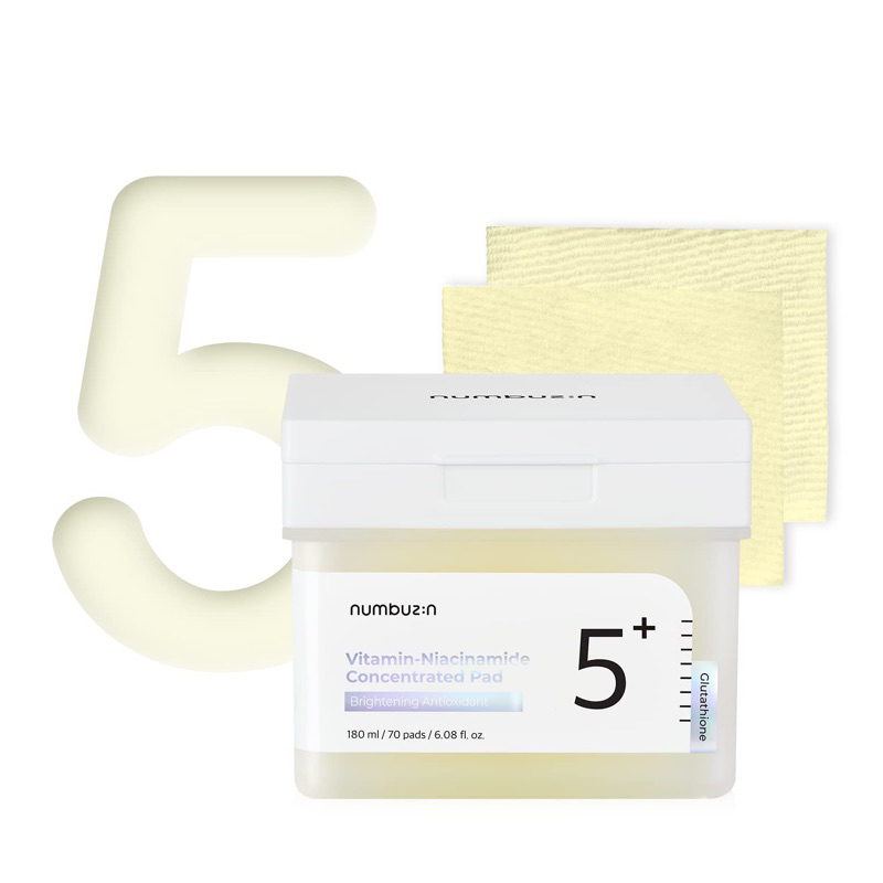 Numbuzin No.5 Glutathione Vitamin-Niacinamide Concentrated Pad | Shopee ...