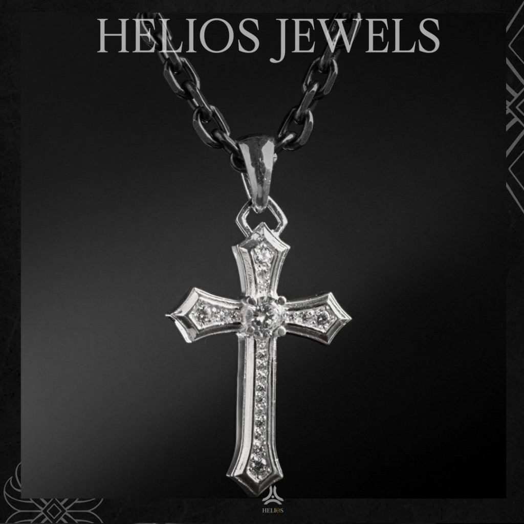 Mặt dây chuyền bạc nam HeliSilver Bling Rome Cross Helios Original S925 ...