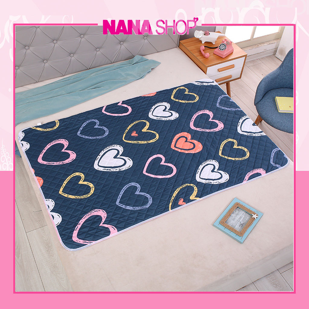 Tấm lót chống thấm trải giường MUJI 3 lớp cho em bé và người già size ...