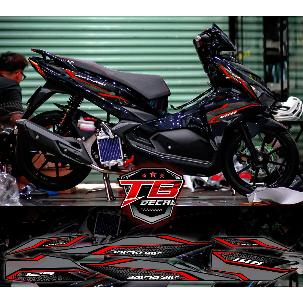 Tem AB 2016 - 2020 ( Air Blade ) mẫu zin Đen phối đủ màu | Shopee Việt Nam