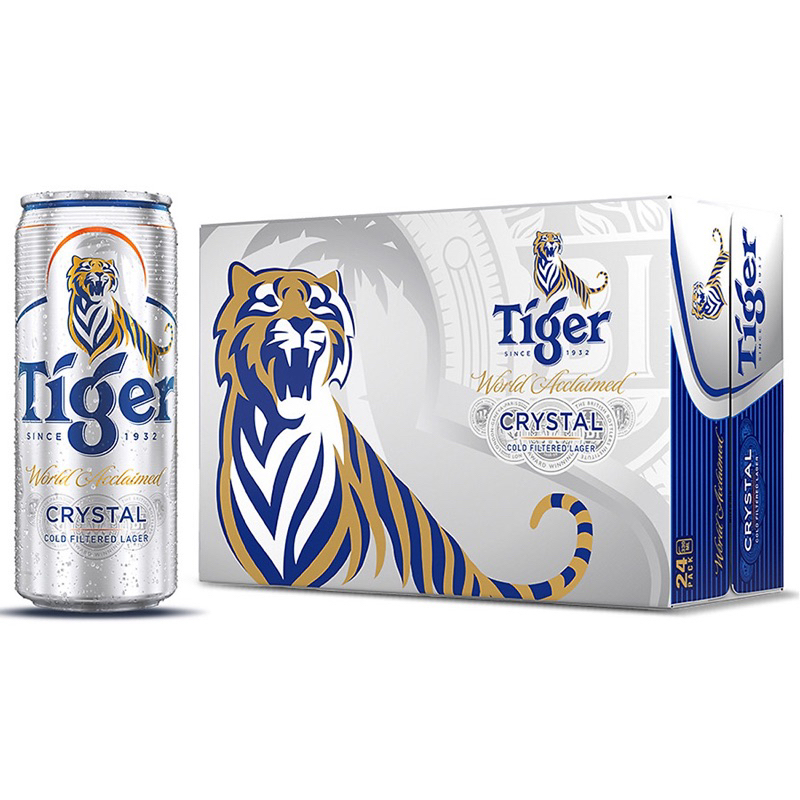 Bia Tiger Bạc 330ml (24 Lon) | Shopee Việt Nam