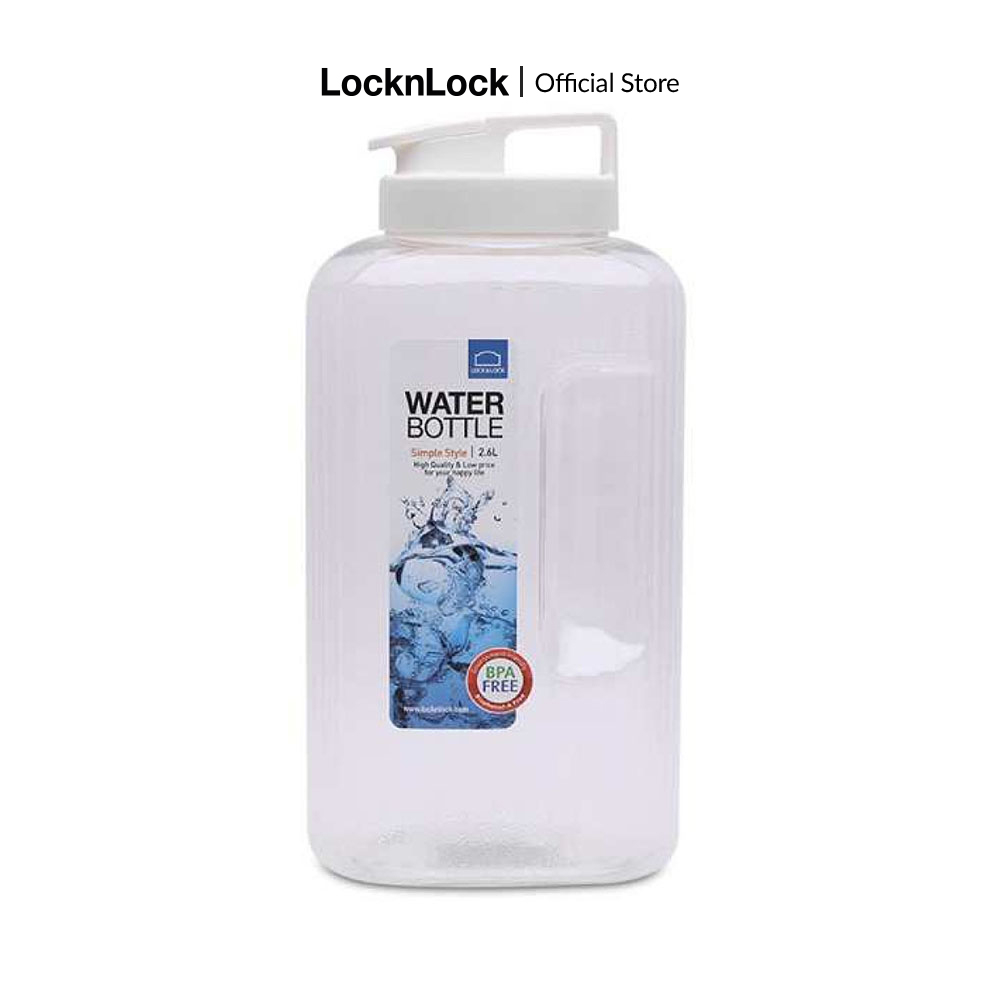 Bình nước nhựa Lock&Lock AQUA 2.6L HAP739 (màu trắng, xanh) | Shopee ...