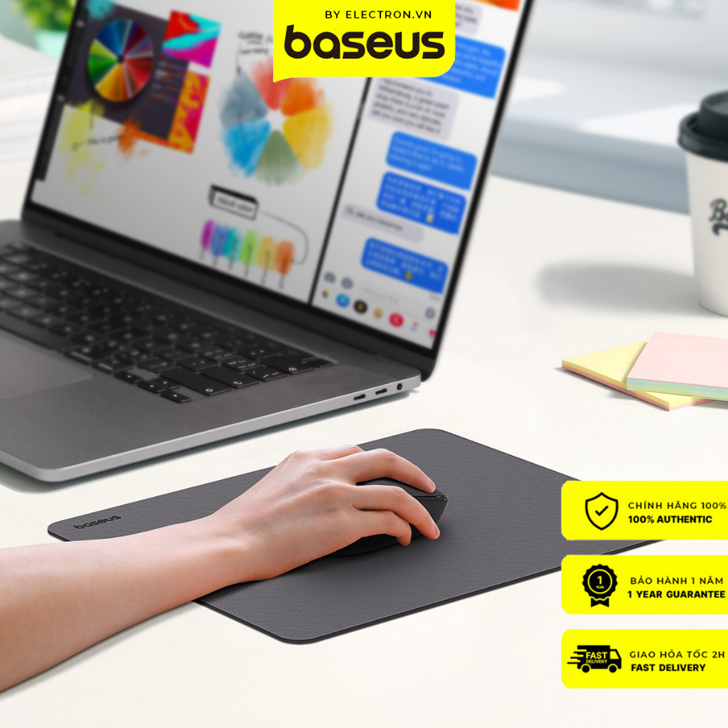 Lót Chuột Baseus Mouse Pad Chất Liệu Da PU Siêu Mịn | Shopee Việt Nam