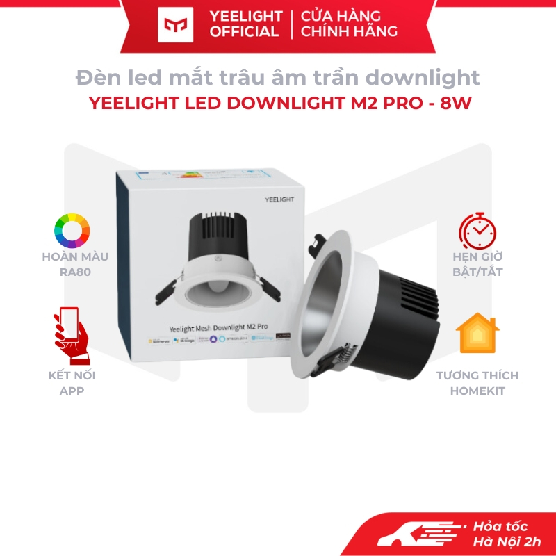 Đèn led âm trần Yeelight Downlight M2 Pro điều khiển giọng nói tương ...