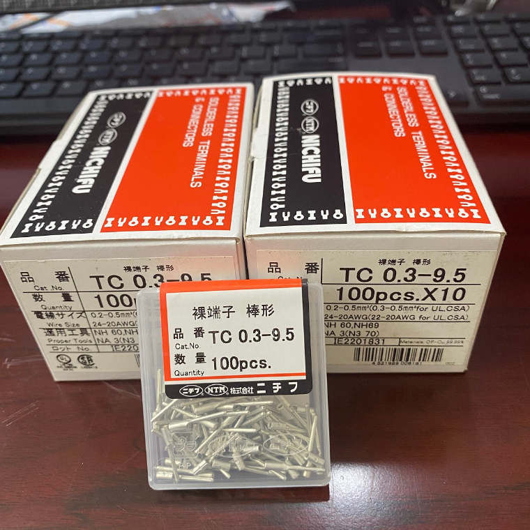Đầu Cosse/đầu cốt Pin Nichifu TC 0.3-9.5 - Hộp 100 cái | Shopee Việt Nam