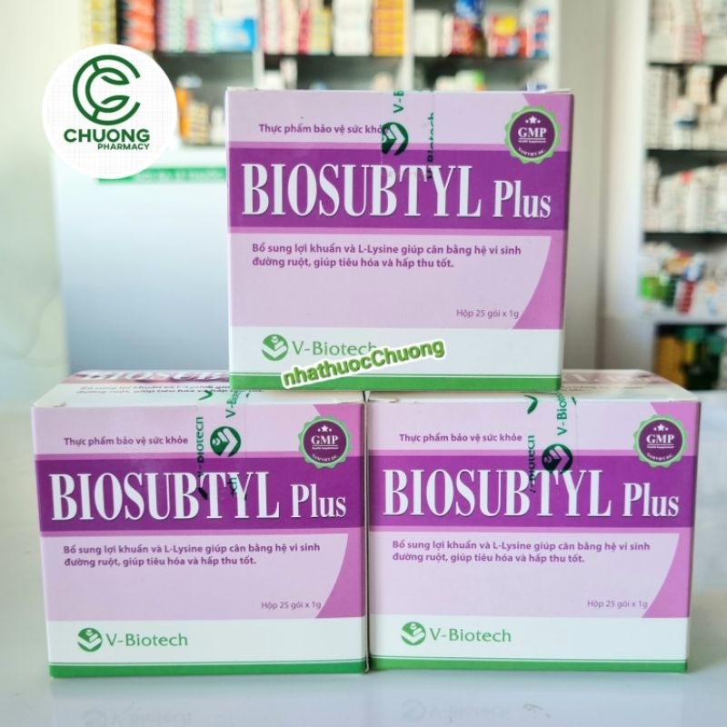 Men Uống Biosubtyl Plus V.biotech Giúp Cân Bằng Vi Sinh Đường Ruột Hộp ...