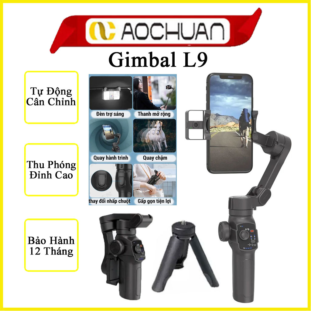 Gimbal AOCHUAN SMART XE chống rung cho điện thoại 3 trục - Tay cầm gimbal chống rung quay video ...
