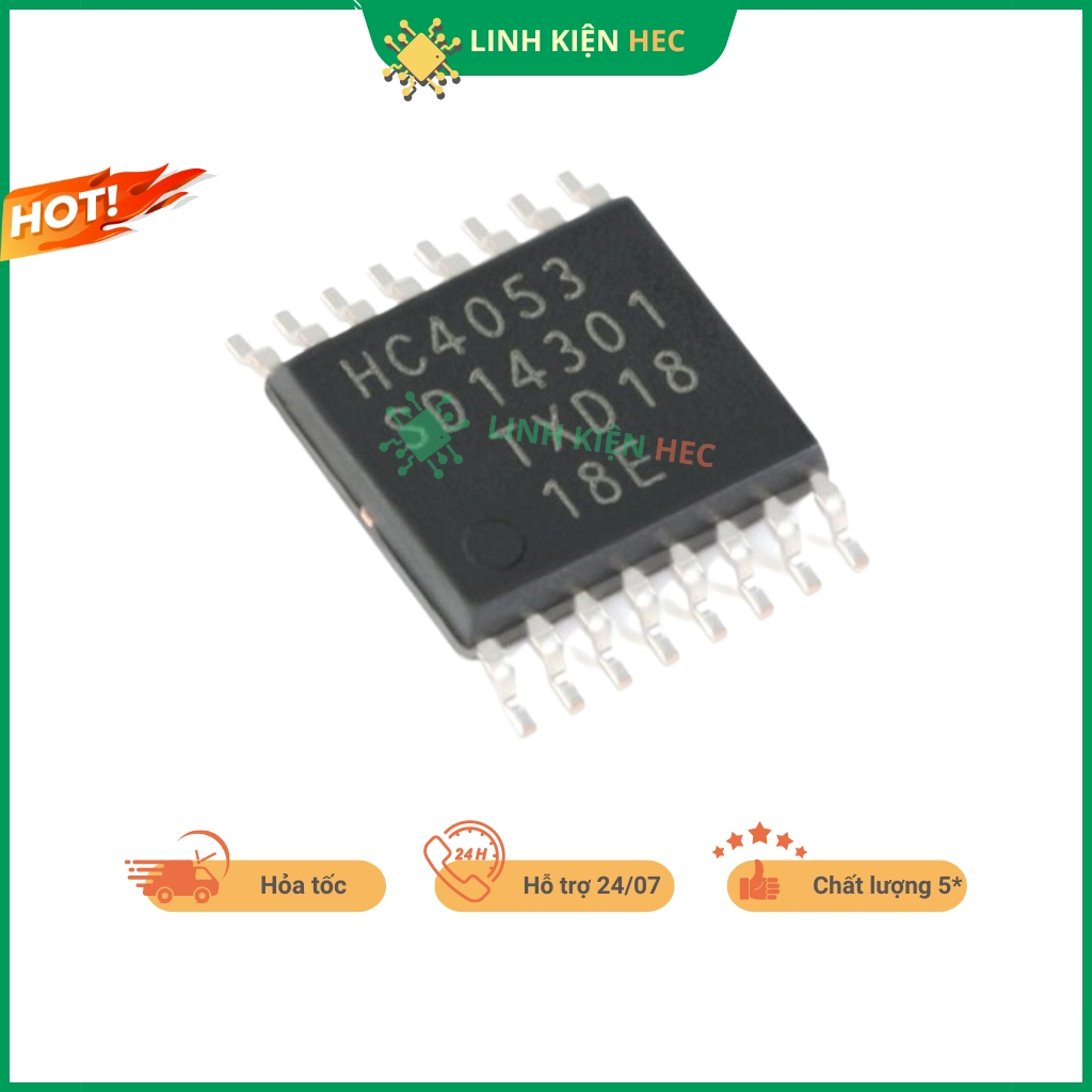 Ic chức năng HC4053 74HC4053 TSSOP-16 chính hãng NXP linhkienhec | Shopee Việt Nam