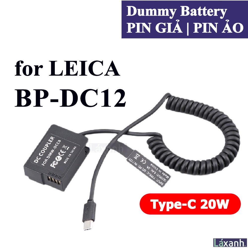 Dummy Type-C Leica BP-DC12 | Pin giả pin ảo pin dummy battery DC ...