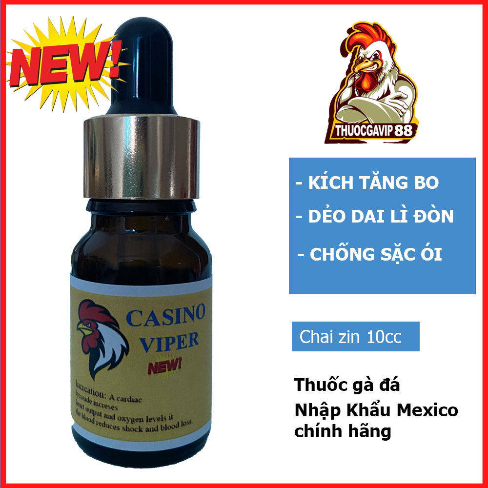 Thuốc gà đá tăng bo Casino Viper xanh chai mới lọ 10cc, nhập khẩu ...