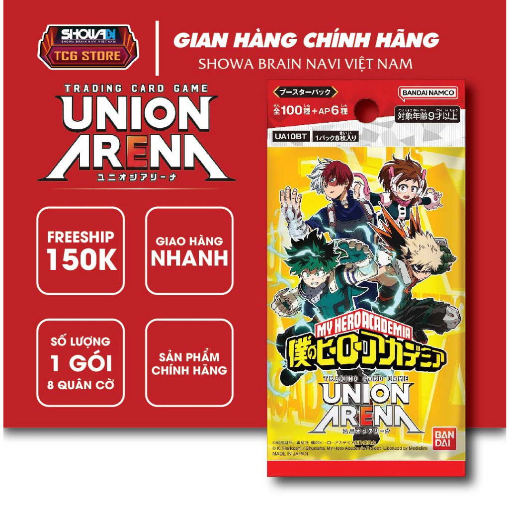 Bộ cờ chiến thuật Union Arena, Bandai, Gói mở rộng phiên bản My Hero ...