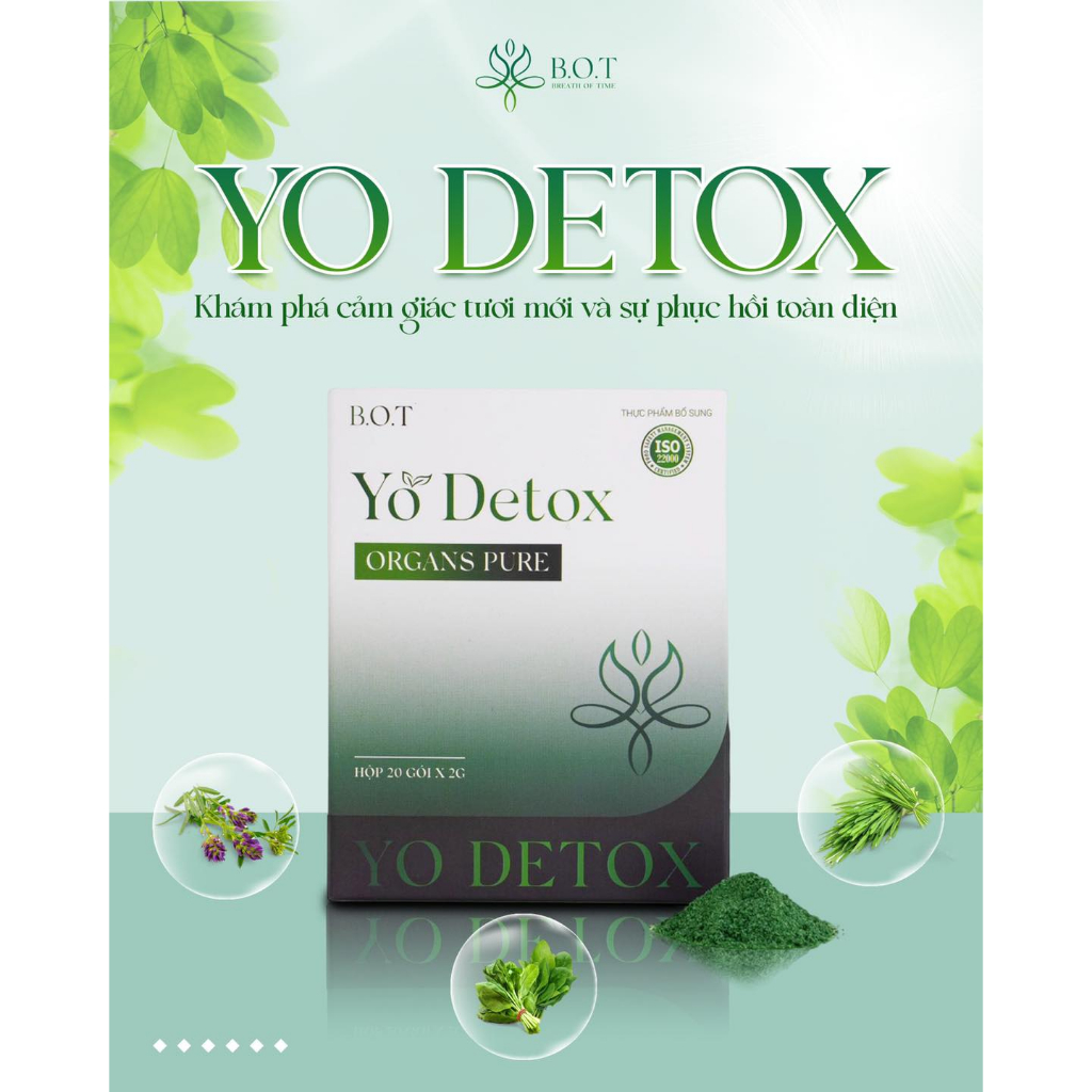 Yo Detox Chính Hãng B.O.T Thải Độc Cơ Thể, YoDetox Hỗ Trợ Giảm Cân Hộp ...