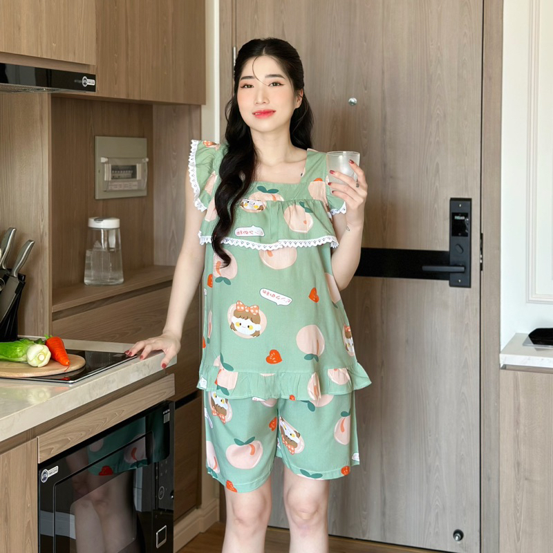 EVERMOM I Bộ đồ bầu lững babydoll tôn 2 da thái | Shopee Việt Nam