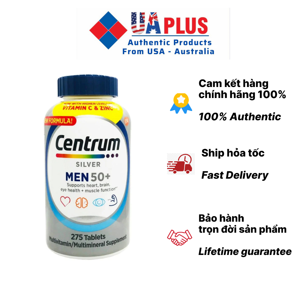 Vitamin tổng hợp Centrum Silver Men's 50+ - centrum men 50+ | Shopee ...