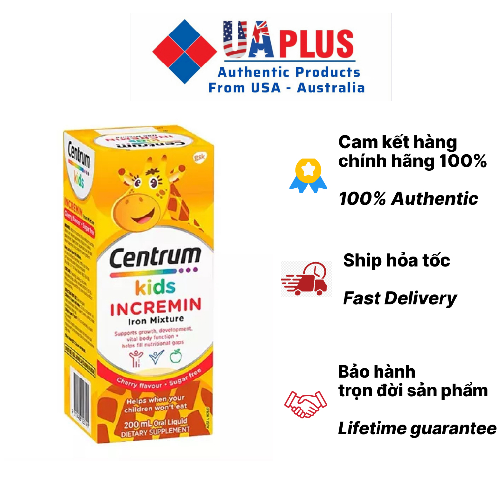 Date 2/26 Siro hươu cao cổ centrum kids incremin iron mixture vitamins ...