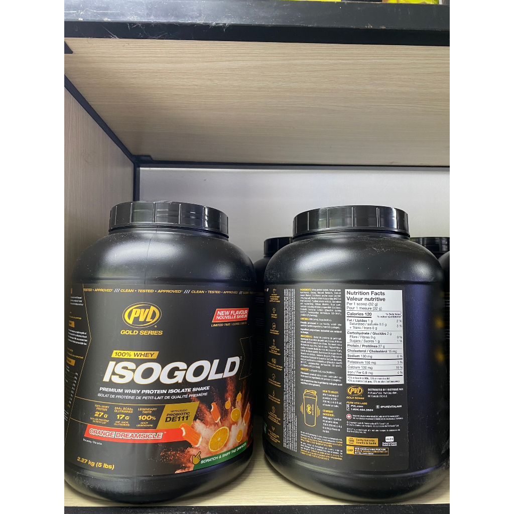 PVL Iso Gold Whey Protein With Probiotic 5lbs - hỗ trợ tăng cơ | Shopee ...