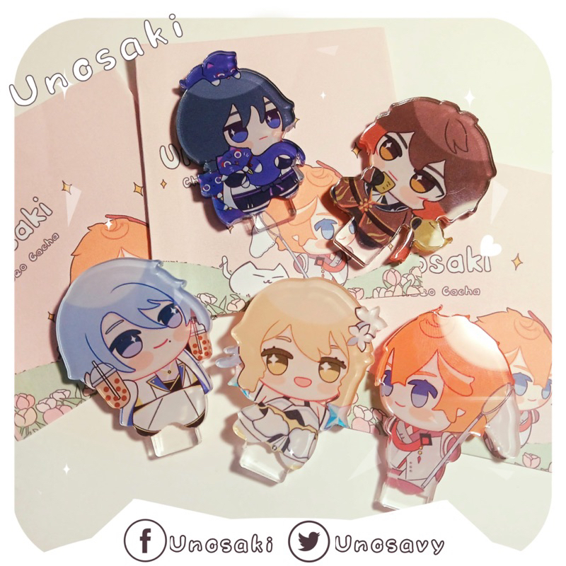 Gacha Standee Genshin Impact | Mini standee Chibeo 4cm| Tượng Mica dễ ...