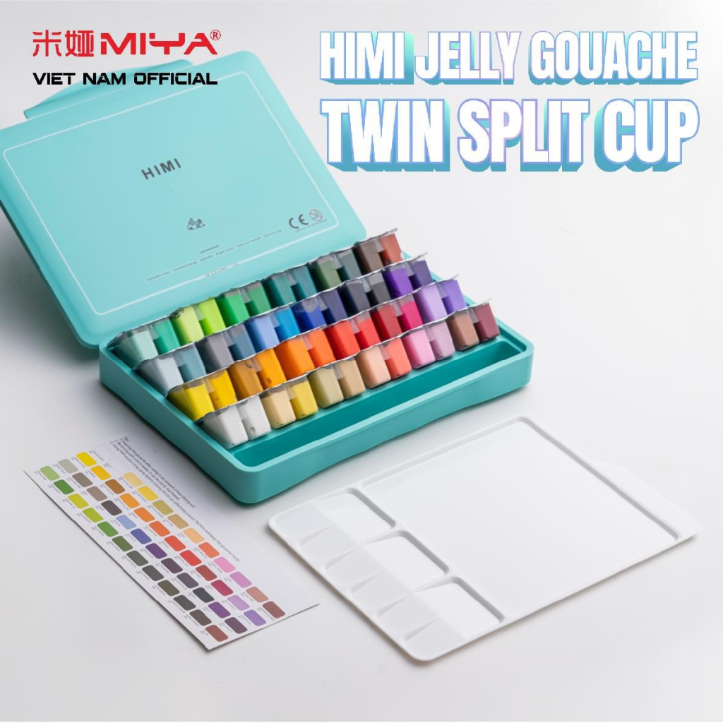 Màu Gouache HIMI Twin Split Cup 36/48 Màu - New (TẶNG GIẤY VẼ) | Shopee ...