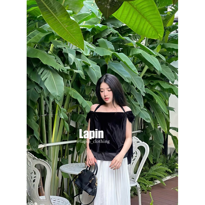 Lapin.Clothing | Áo Trễ Vai Cột Dây (Ảnh Thật Shop Chụp) | Shopee Việt Nam
