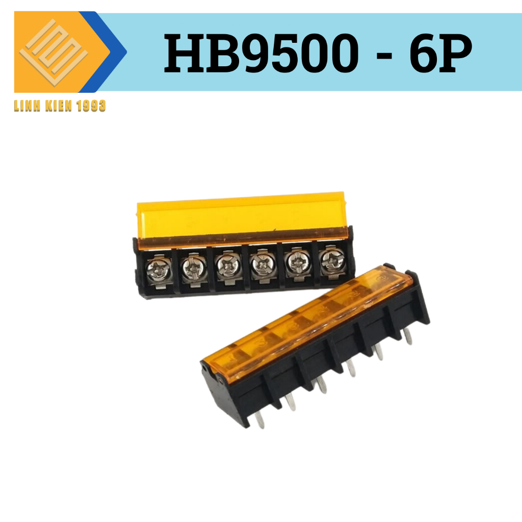 [ 2 CÁI ] Terminal HB9500 cầu nối 6P khoảng cách chân 9.5mm | Shopee ...