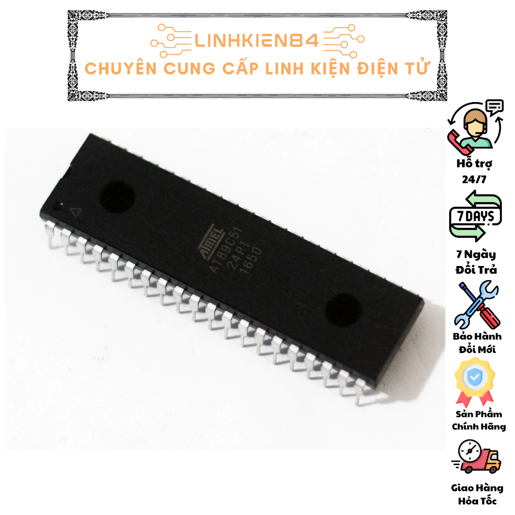 Vi Điều Khiển 8051 AT89S51-24PU DIP40 | Shopee Việt Nam
