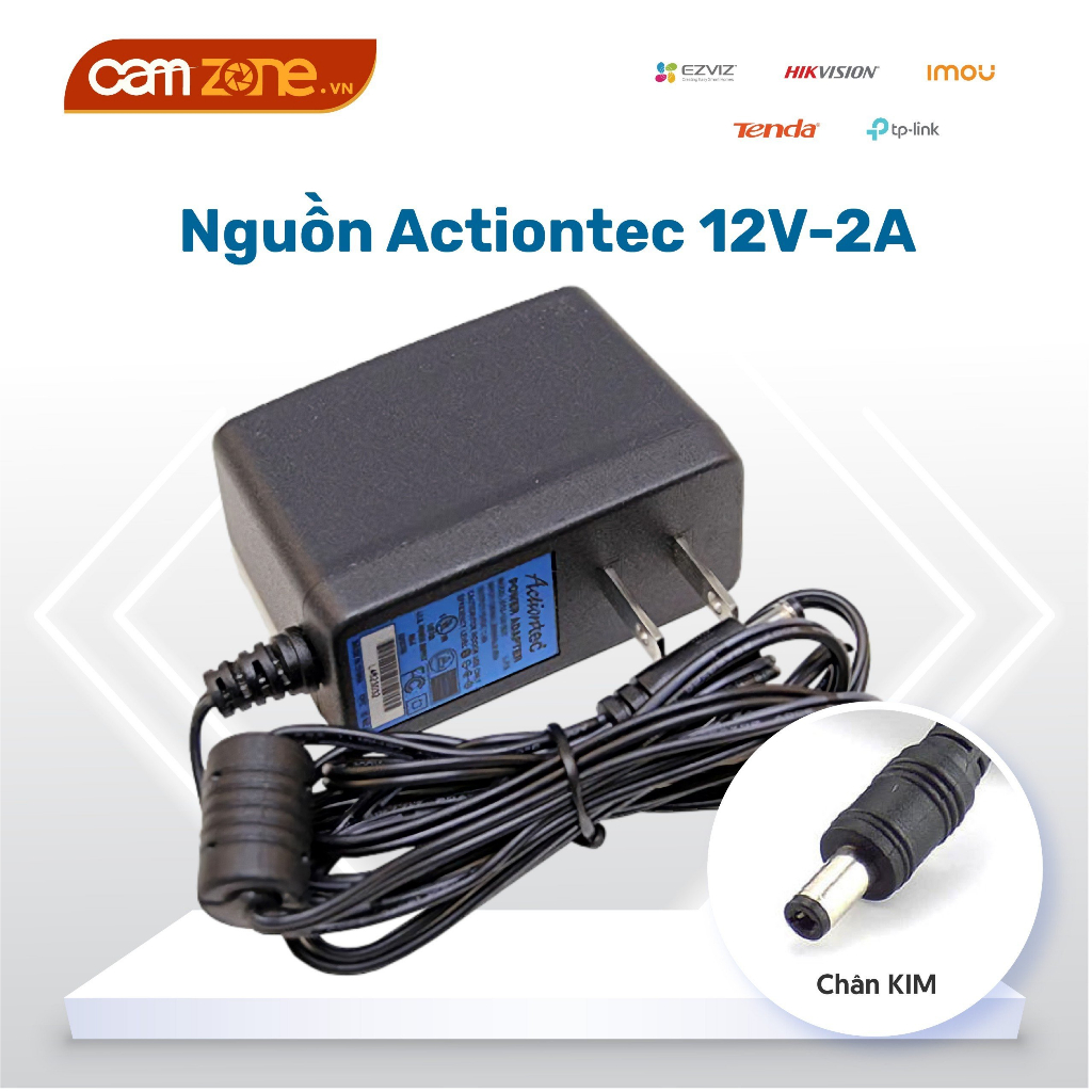 Nguồn Actiontec 12V 2A chân to 5.5mm dùng cho camera - Nguồn Adapter 12v2a chất lượng cao ...