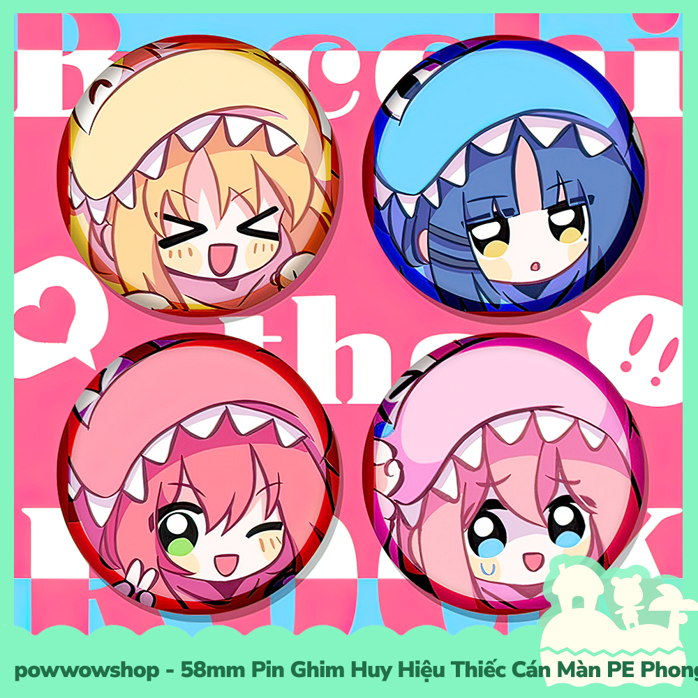 [Sẵn VN - Hỏa Tốc] Huy Hiệu Pin Ghim Dạng Tròn 58mm Cài Áo / Túi / Balo ...