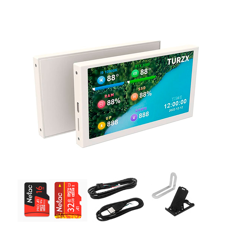 Màn hình 5 inch TURZX Turing Smart Screen hiển thị thông số PC không ...