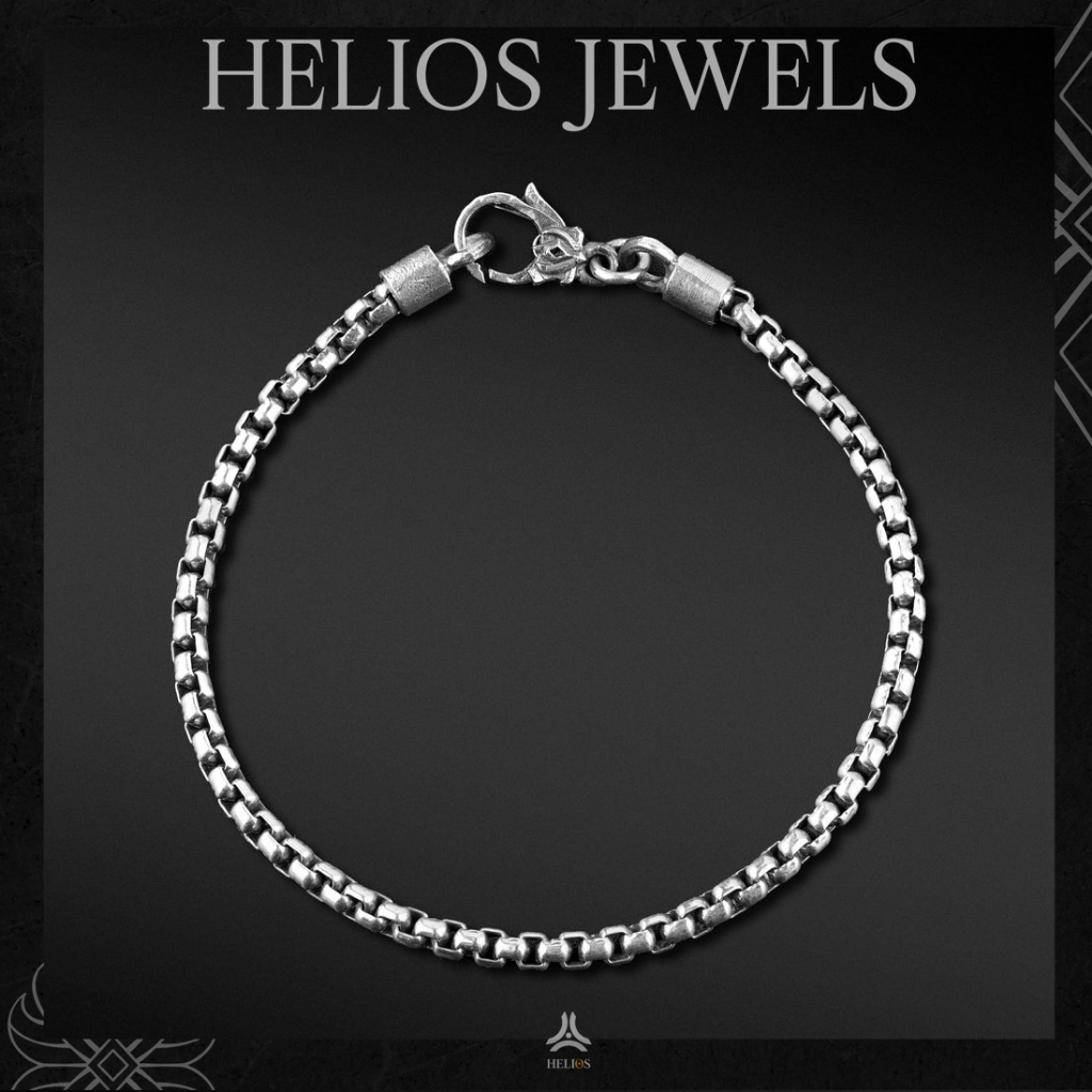 Vòng tay bạc nam, nữ HeliSilver Chain Helios Gle x Lotus S925 | Shopee Việt Nam