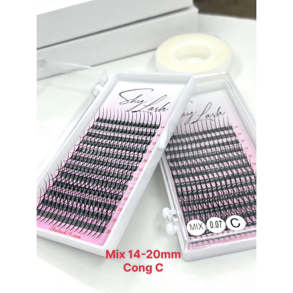 mi trụ katun dày 0.07 mix (8-13)-(12-15)-(14-20) mm cong C -CC-D_mi trụ ...