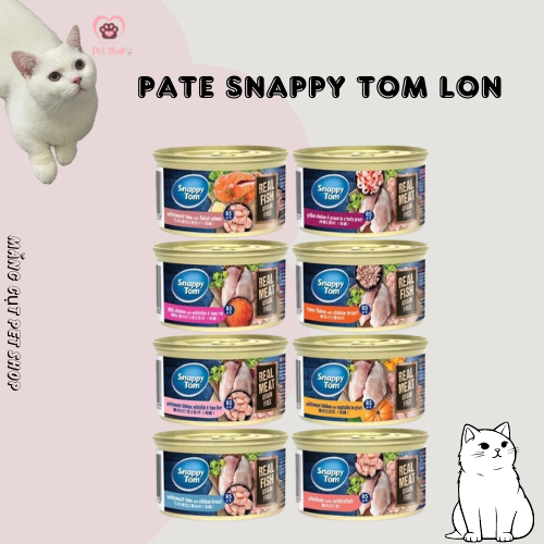 Pate Snappy Tom Premium lon 85g cho mèo con và mèo lớn | Shopee Việt Nam