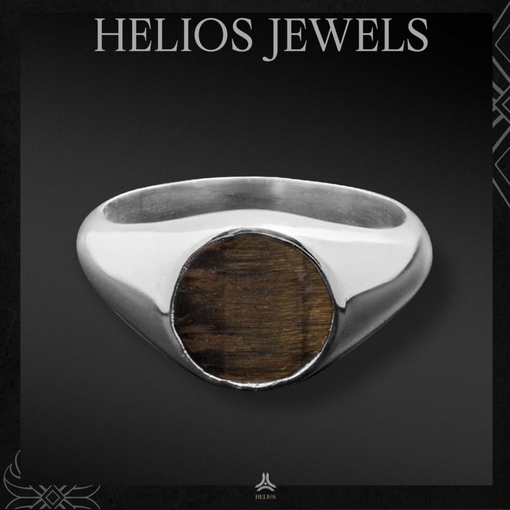 Nhẫn Bạc S925 Elegant Tiger Stone Ring Helios Silver Original | Shopee Việt Nam