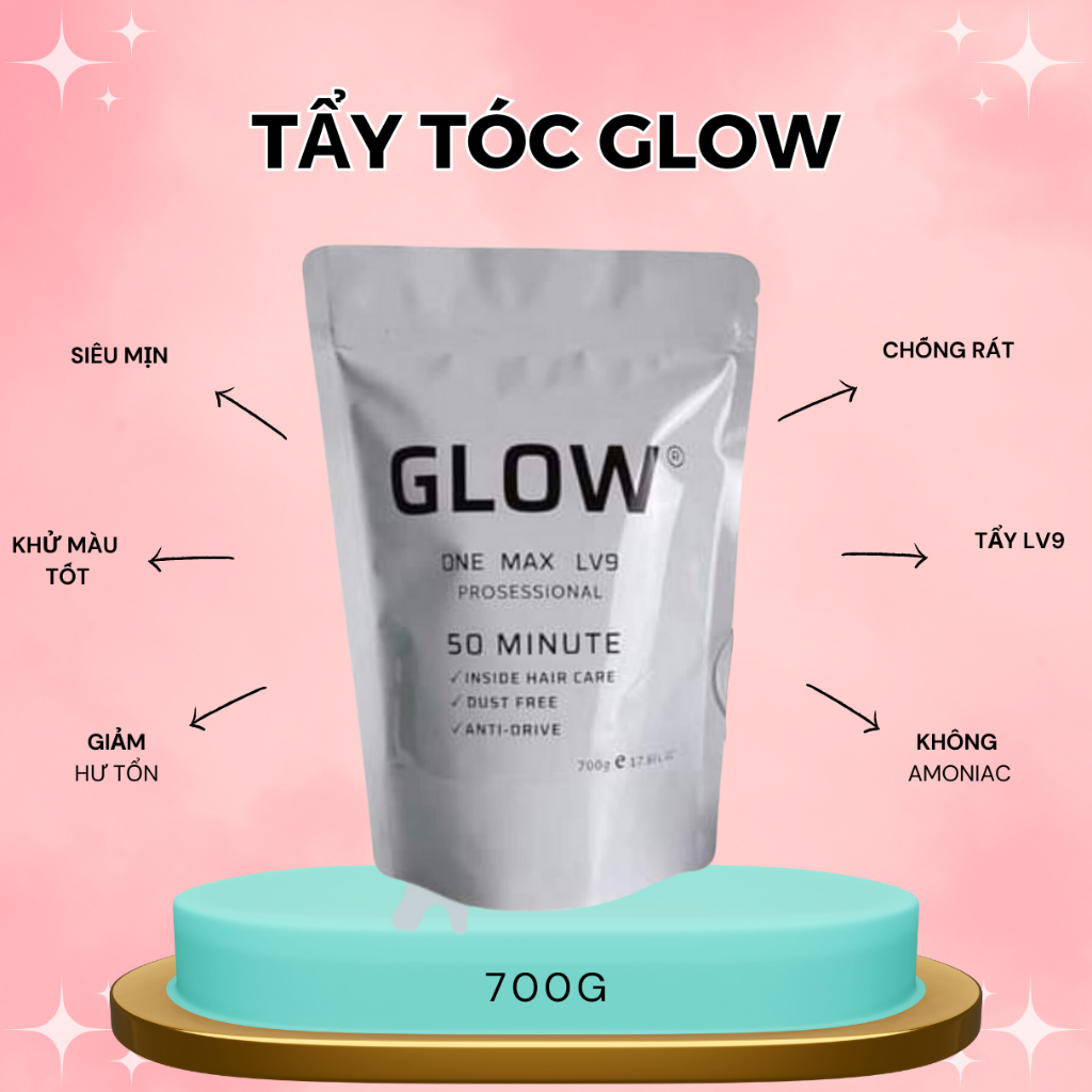 Bột Tẩy Tóc GLOW 700G, HÀNG CÔNGTY [ Màu Xanh ] | Shopee Việt Nam