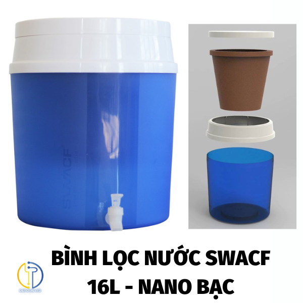 Bình lọc nước SWACF 16L Nano bạc Viethealthy Không dùng điện | Shopee ...